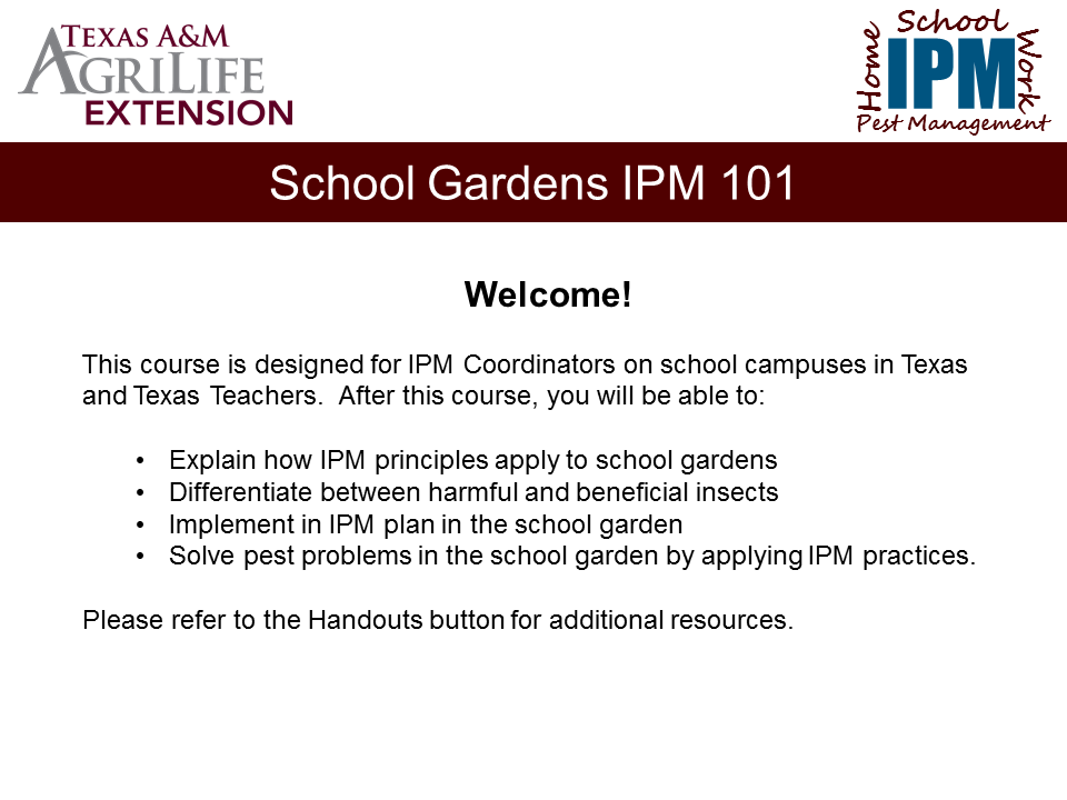 Bugwood Presents - School Garden IPM 101